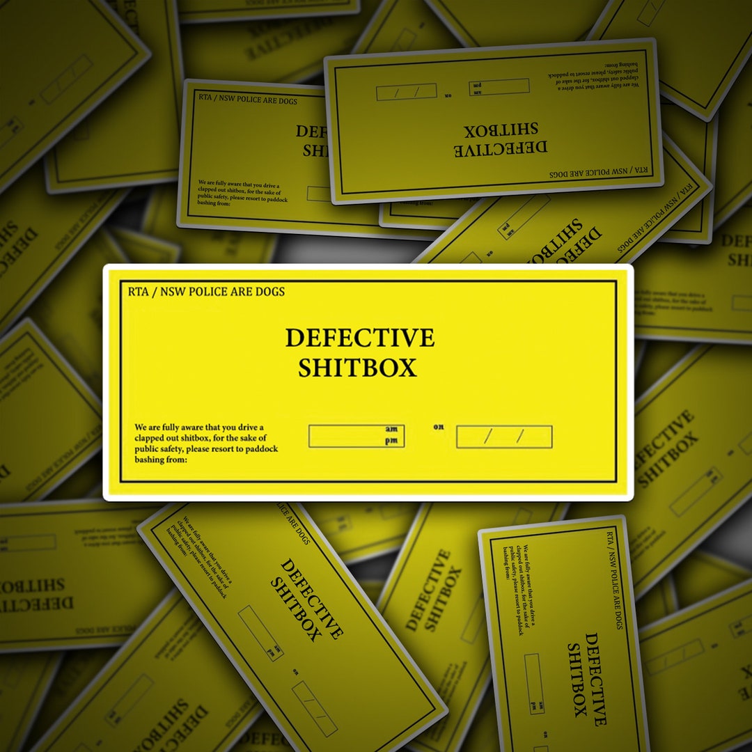 Defect Notice Vinyl Sticker Car Truck Decal Cool Aussie Yeah the Girls ...