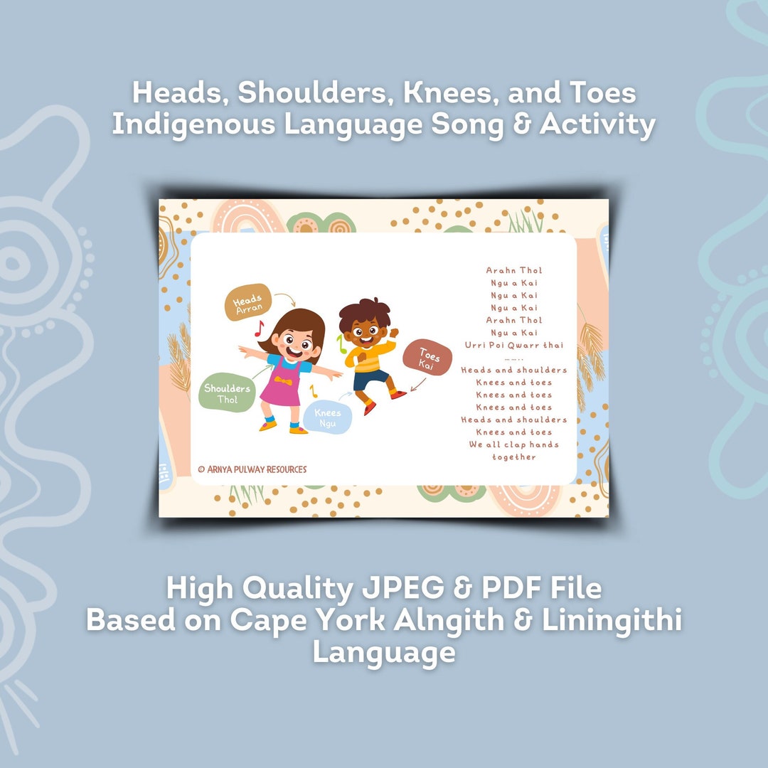 DIGITAL Cape York Heads, Shoulders, Knees, and Toes / Aboriginal ...
