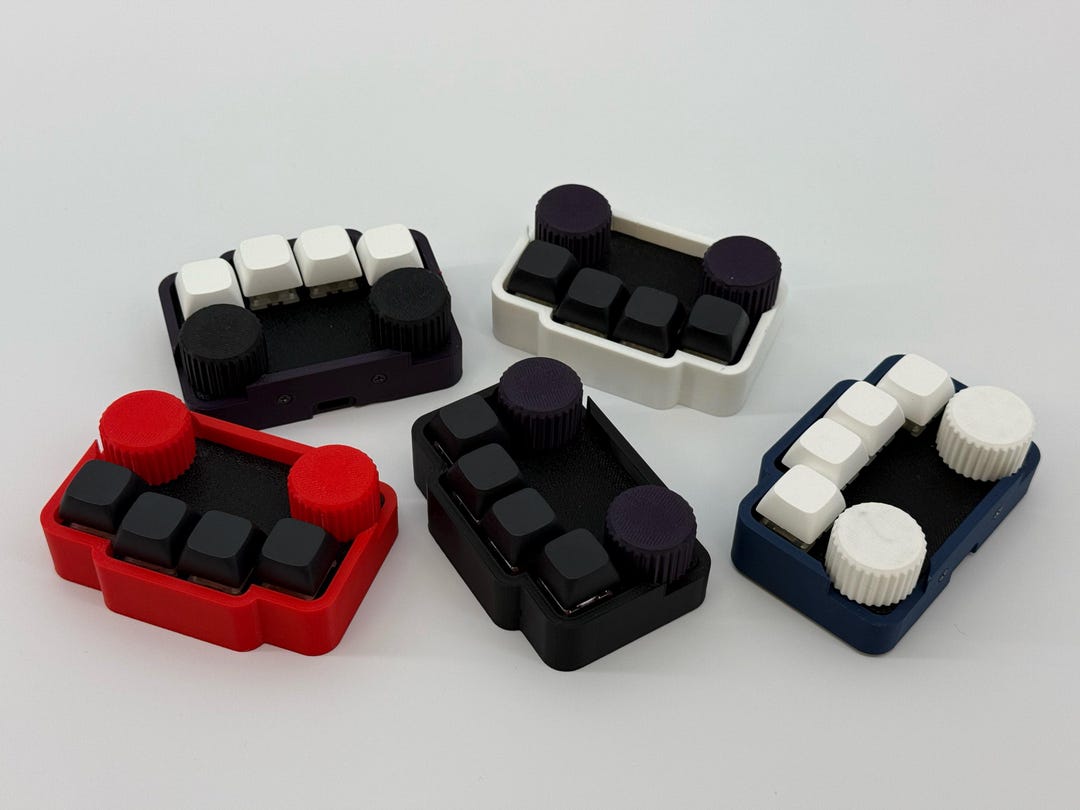 Ampi Macropad - 4 Key 2 Rotary Encoder Knob Hotswap Mechanical Keyboard ...