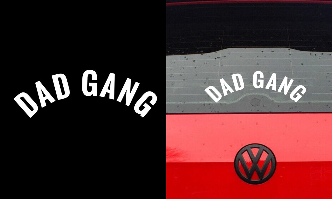 Dad Gang Car Decal - Etsy