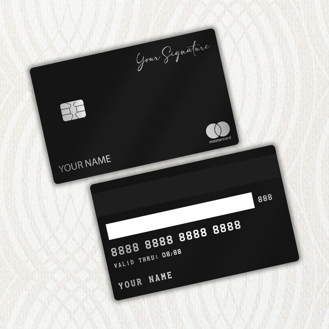 DIY Custom Signature Metal Credit Card - Etsy