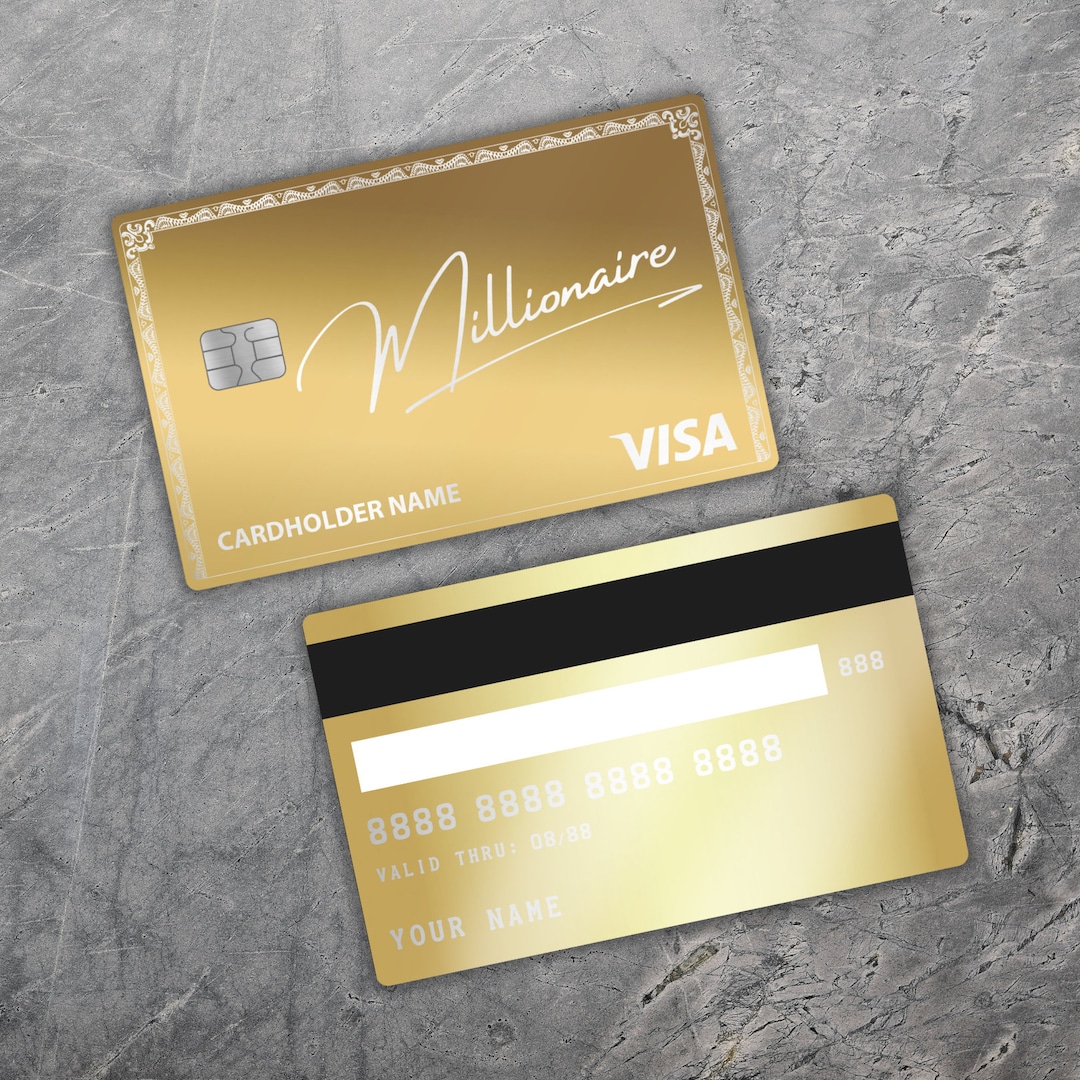 DIY Custom 24K Gold Millionaire Metal Credit Card - Etsy