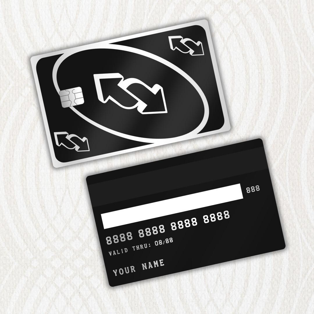 DIY Uno Reverse Metal Credit Card - Convert Your Existing Credit Card ...