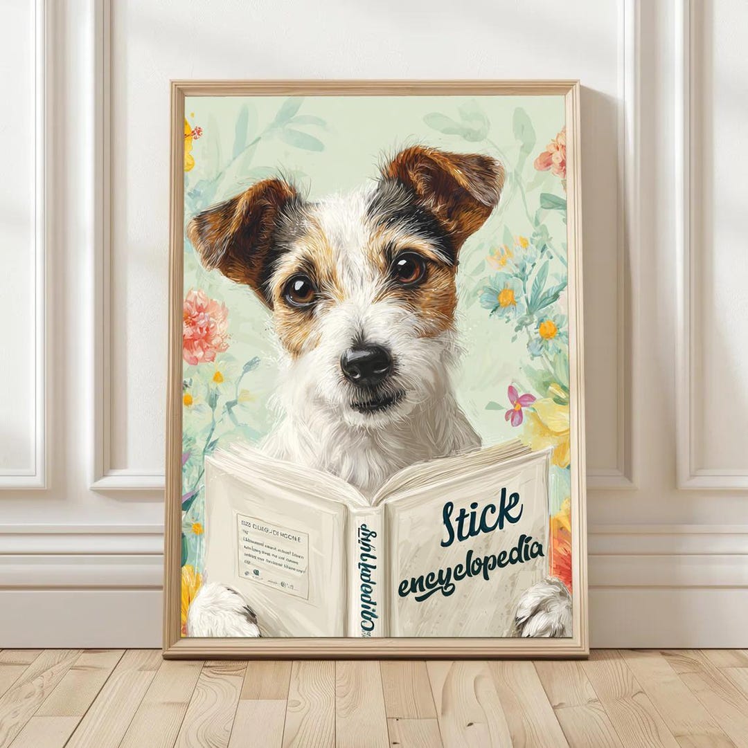 Personalized Dog Art Print, Funny Pet Poster for Dog Lovers, Cute Wall ...