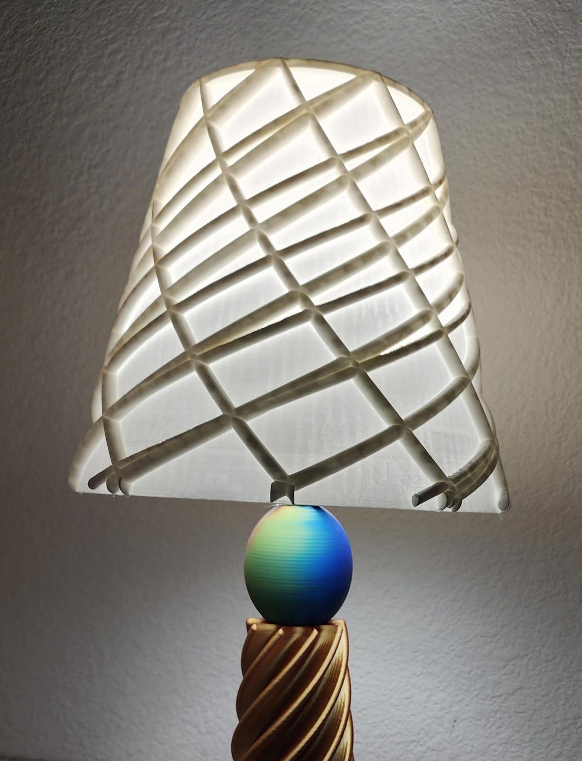 Modern Spiral Web Lamp Shade - Lamp Sold Separate - Etsy