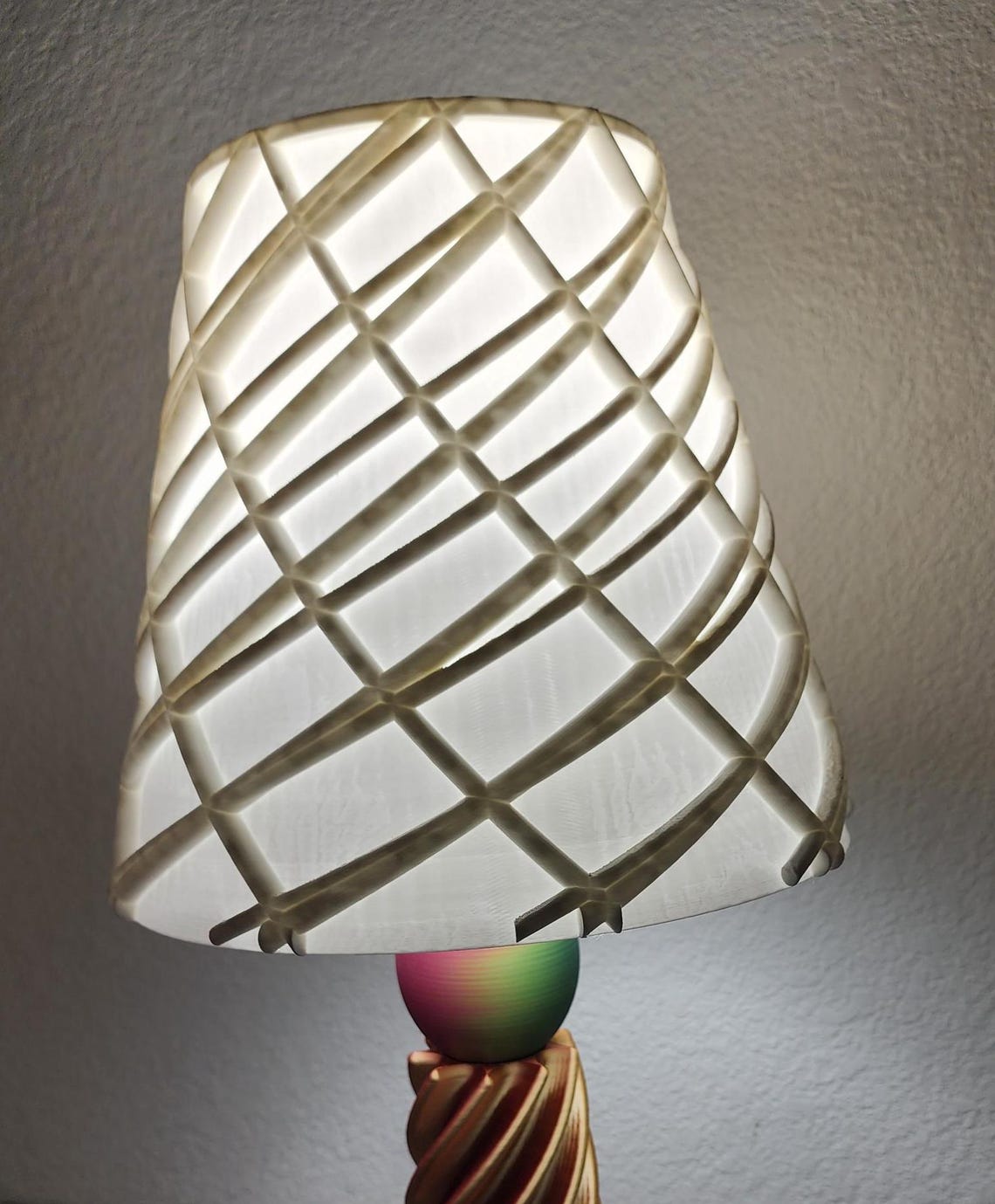 Modern Spiral Web Lamp Shade - Lamp Sold Separate - Etsy