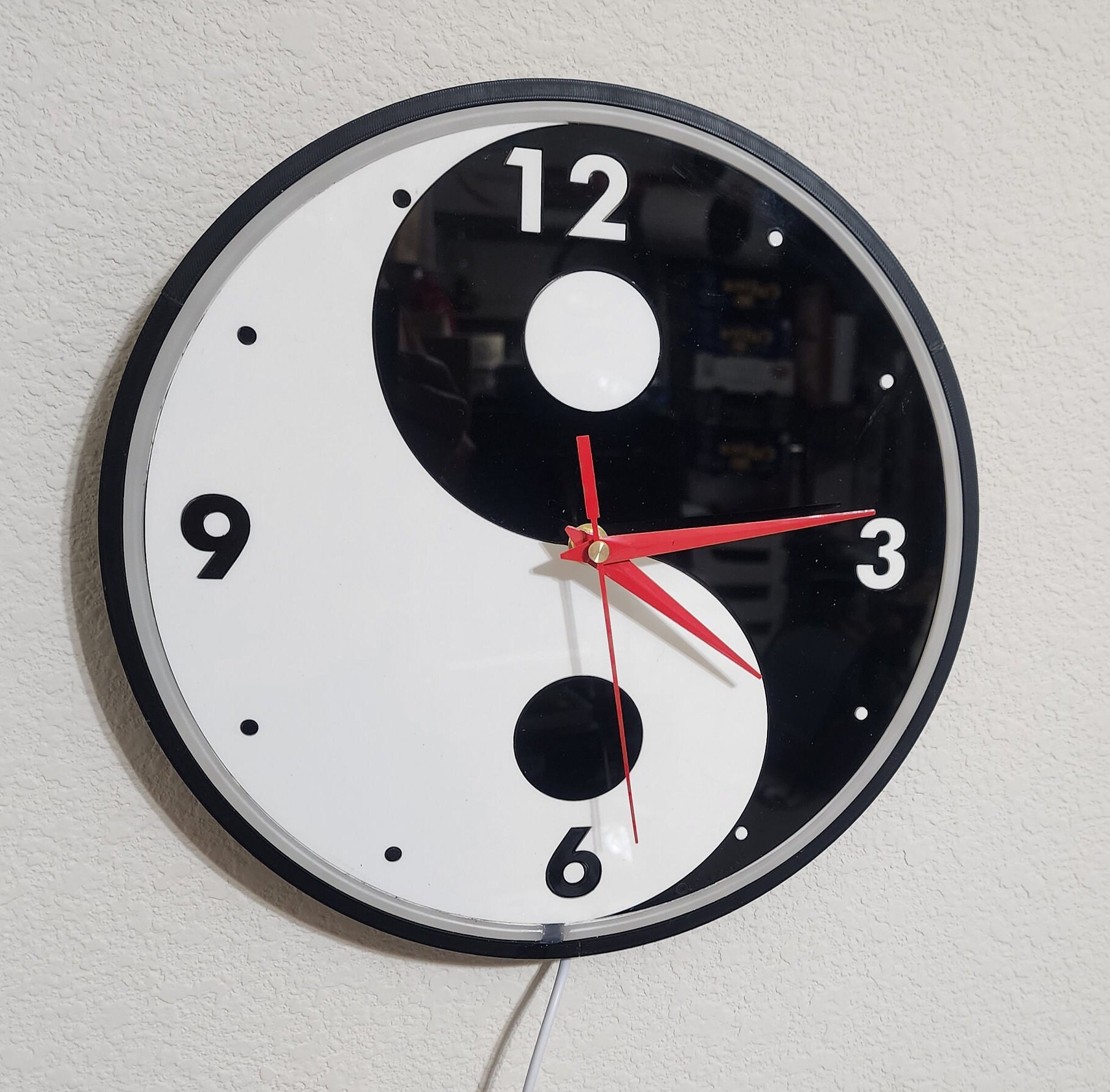 Yin-yang LED Neon Clock - Etsy