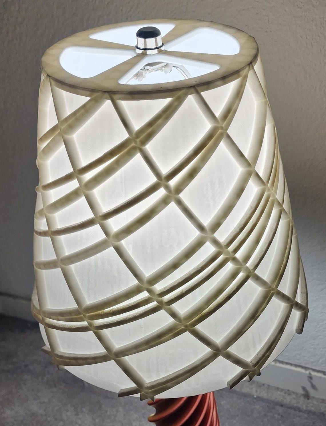 Modern Spiral Web Lamp Shade - Lamp Sold Separate - Etsy