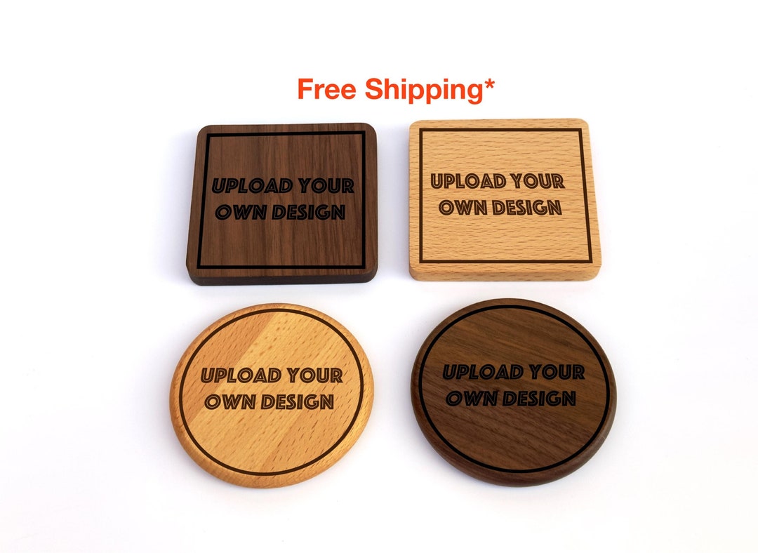 Timber Coaster - Custom Engraving - Etsy Australia