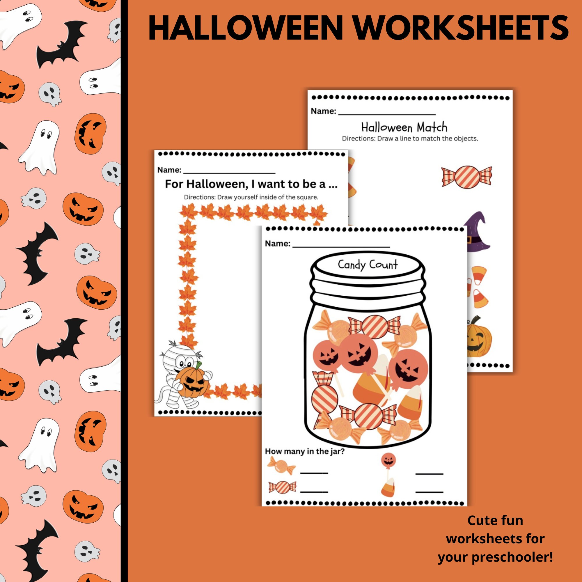 Preschool Halloween Activity Halloween Worksheets Preschool Halloween ...
