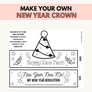 Kid's New Year Activity Bundle New Year Activity Packet for Kids - Etsy