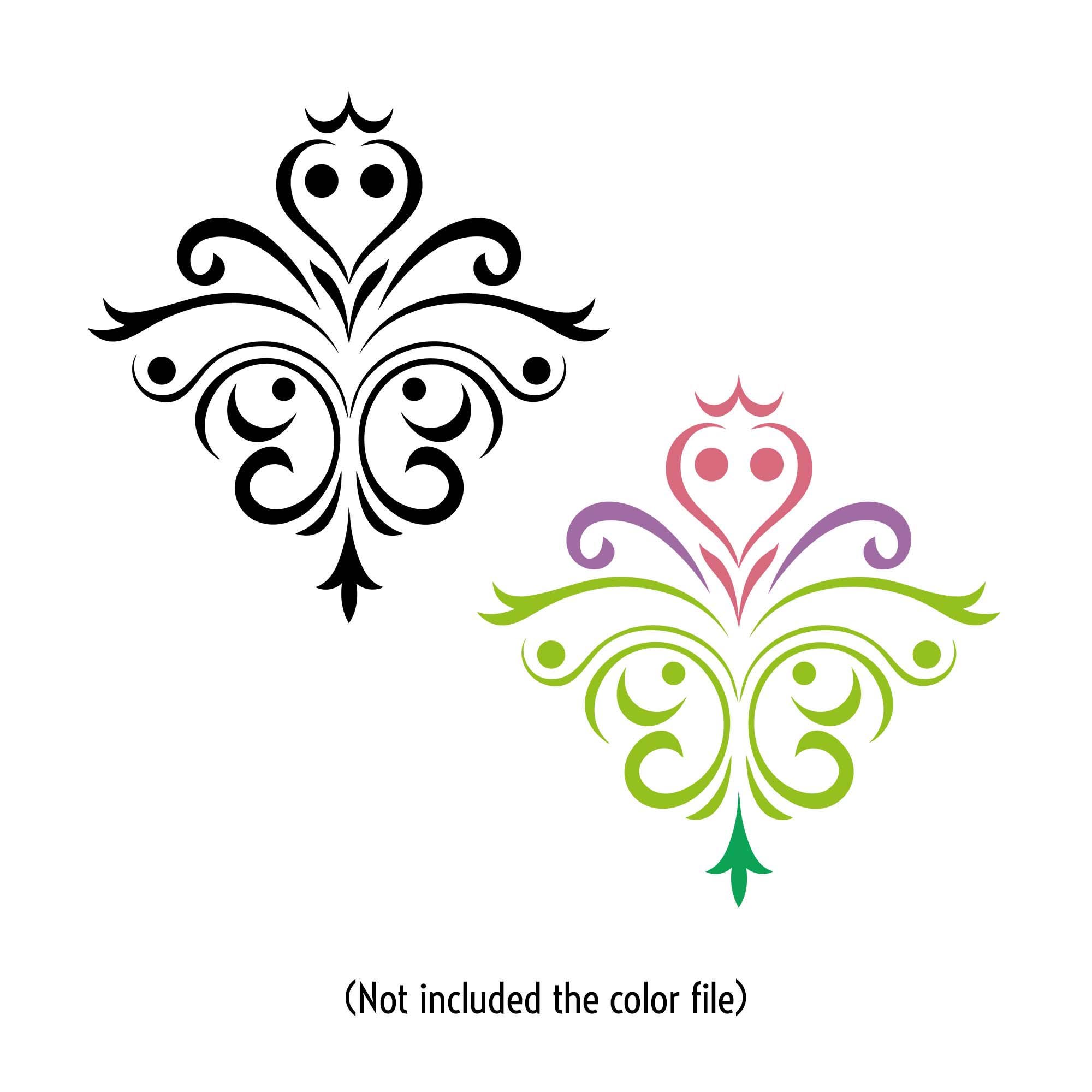 Arabesque Vectors, Minimalist Fine Line Art, Ornamental Floral, Corner ...