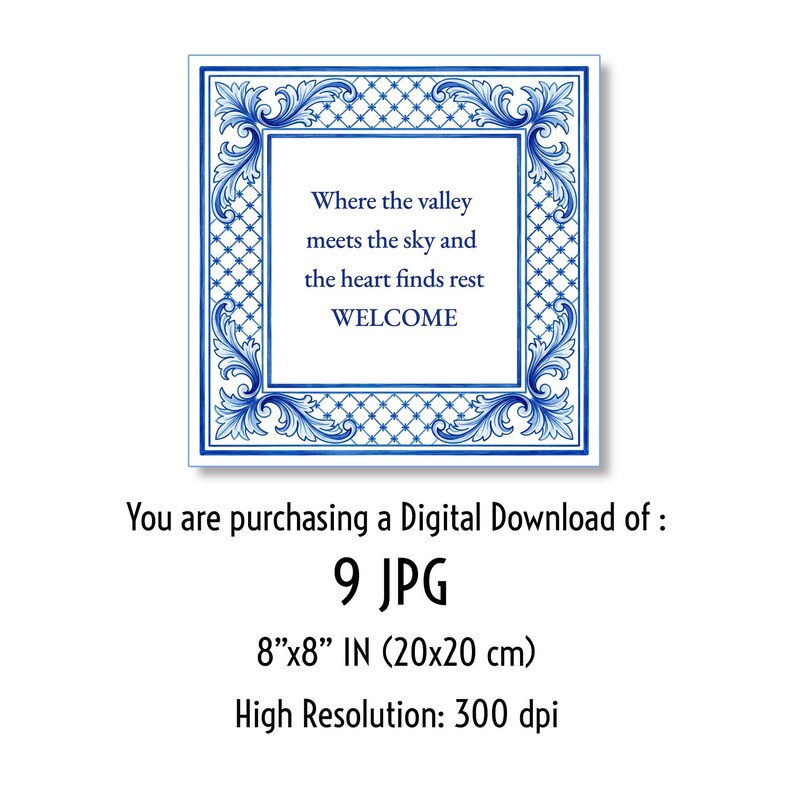 Decorative Tiles | Poetic Welcome Quotes | Wall Art for Vacation Home ...