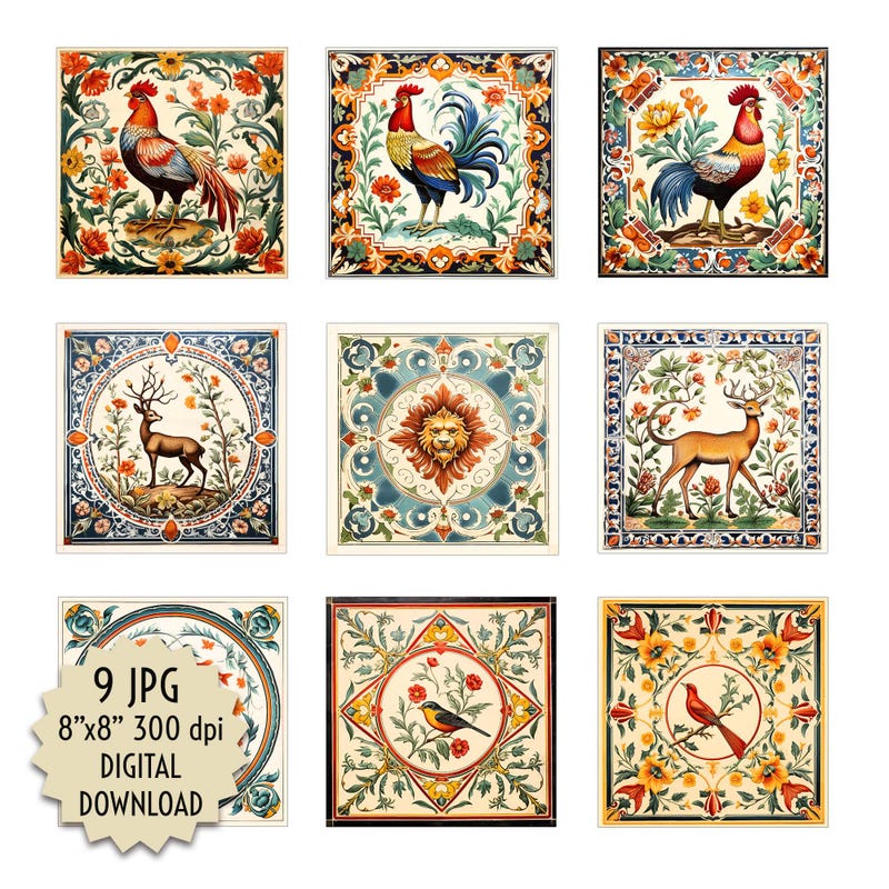 Nature Tiles - Etsy UK