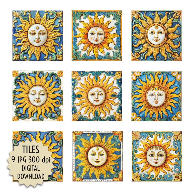 Wall Art Sun Ceramic - Etsy