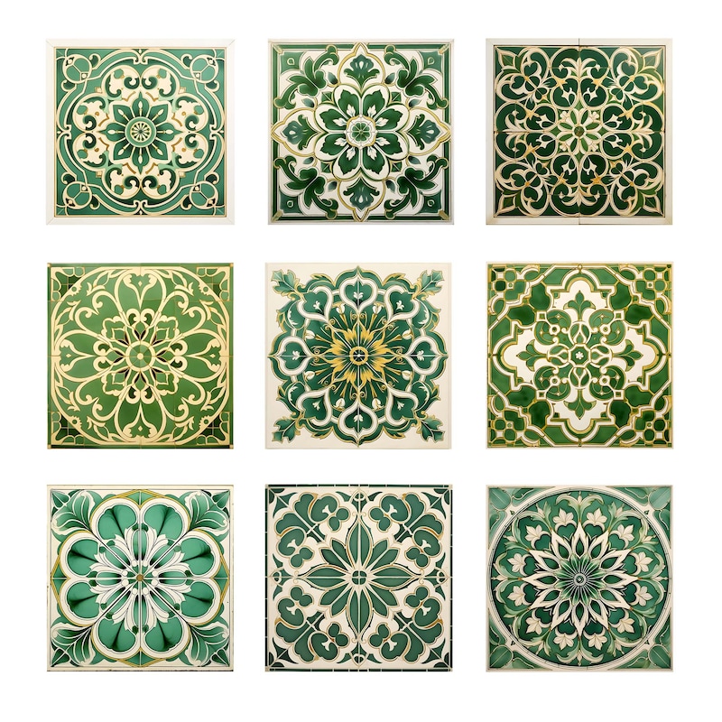 Green Tile Table Vintage - Etsy UK