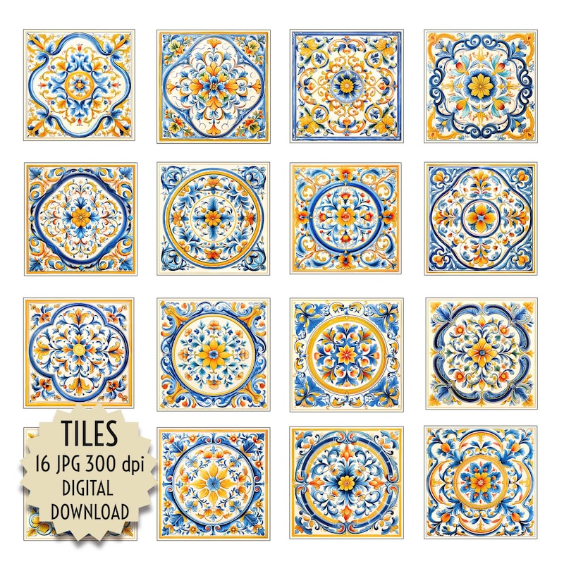 Italian Tile Mural - Etsy