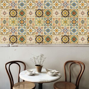 Printable Tile, Rustic Vintage Mosaic Pattern Design, Decorative Square ...