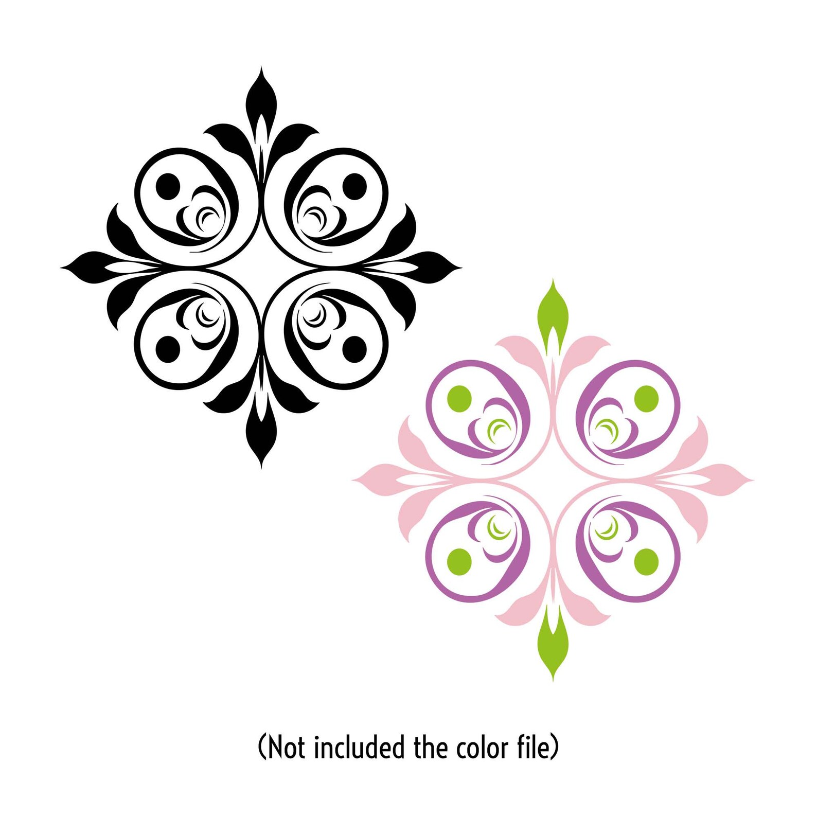 Arabesque Vectors, Minimalist Fine Line Art, Ornamental Floral, Corner ...