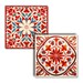 Vintage Red Tiles Clipart: Set of 9 Spanish-style Tiles, Decoration ...