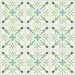 Pastel Colored Vector Drawing Tiles Pattern Floral Geometric Mosaic 8x8 ...