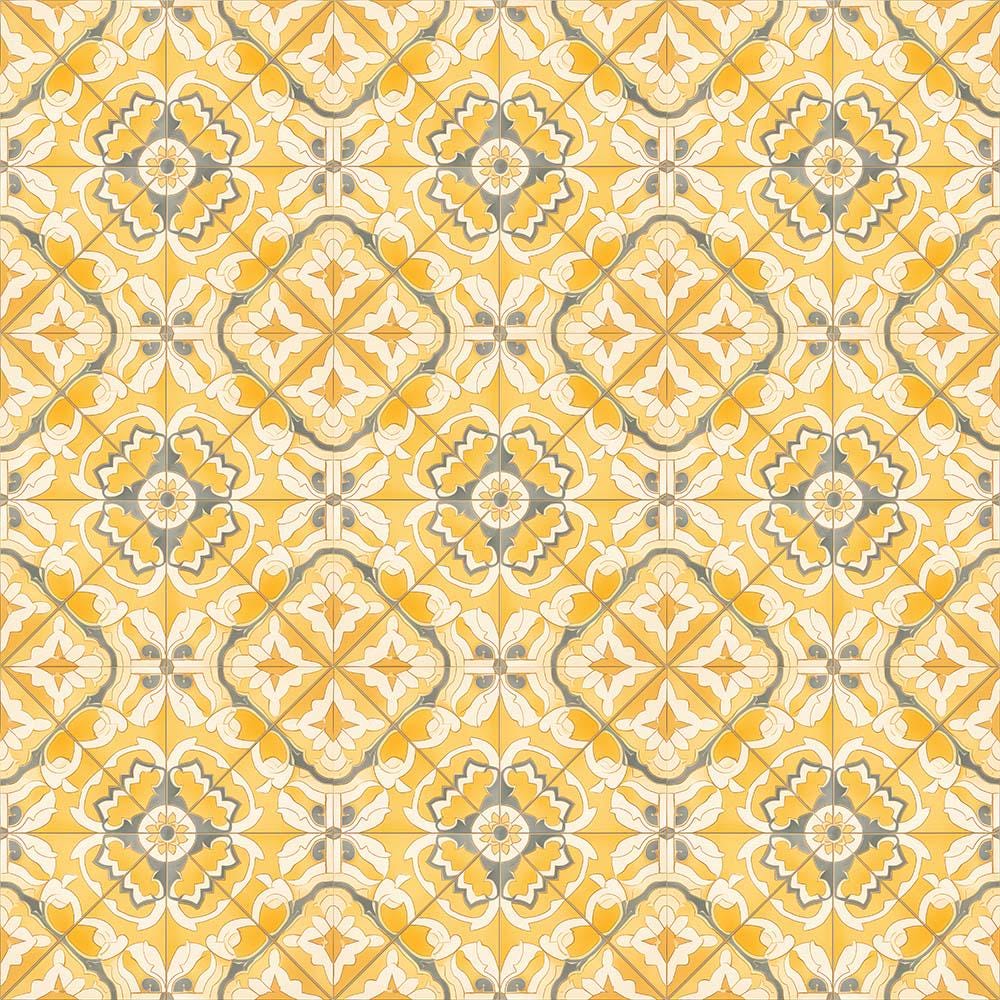 Mustard Yellow Gold, Light Gray Digital Tile, Mediterranean Mosaic ...