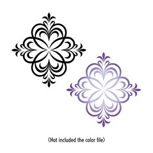 Arabesque Vectors, Minimalist Fine Line Art, Ornamental Floral, Corner ...