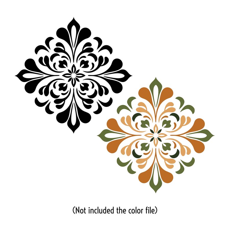 Arabesque Vector Design Set, SVG PNG, Ornamental Patterns, Printable ...
