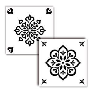 Vector SVG Tile Set, PNG Transparent Background, Floral Patterns ...