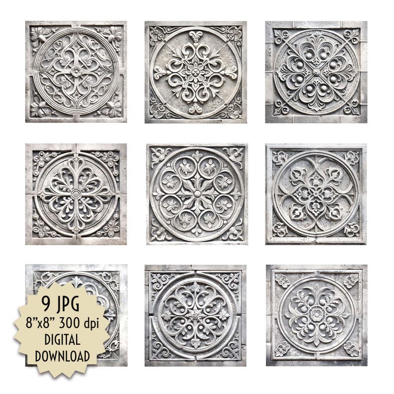 Gothic Tiles - Etsy