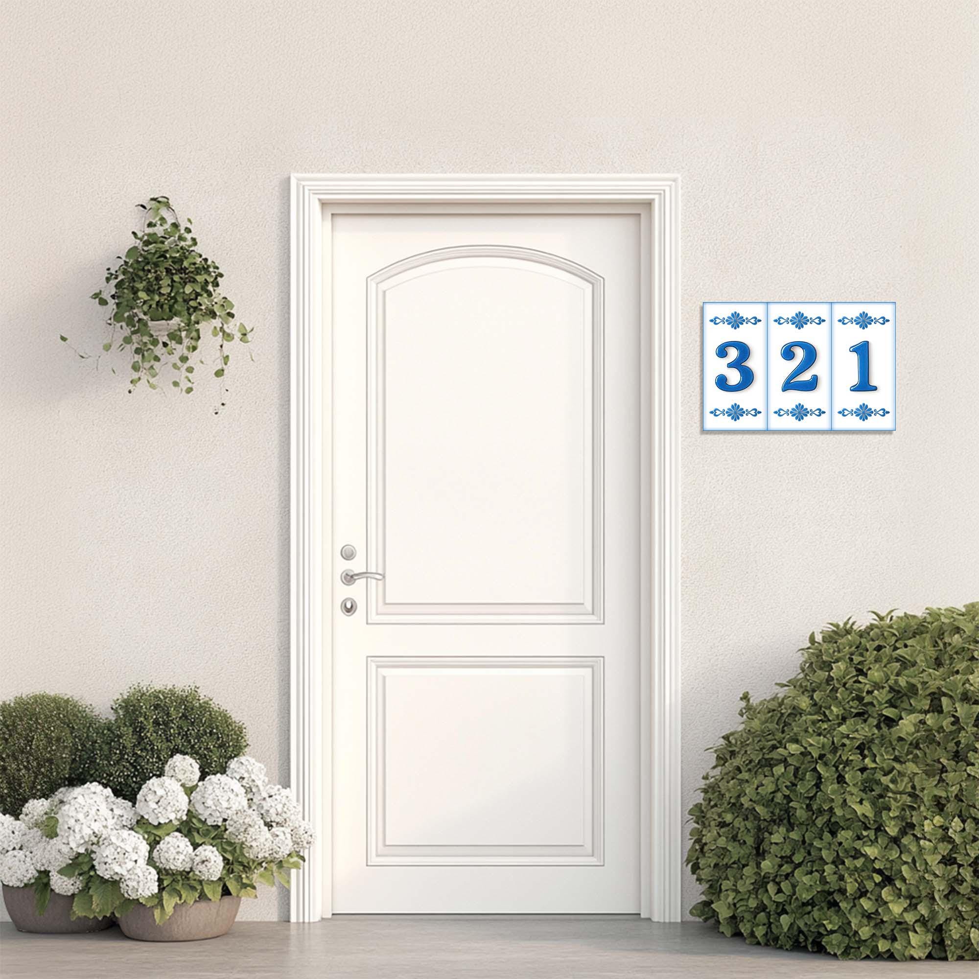 Number Tiles, Blue Ceramic, Realistic Clipart 0-9, Bright Glossy Digits ...