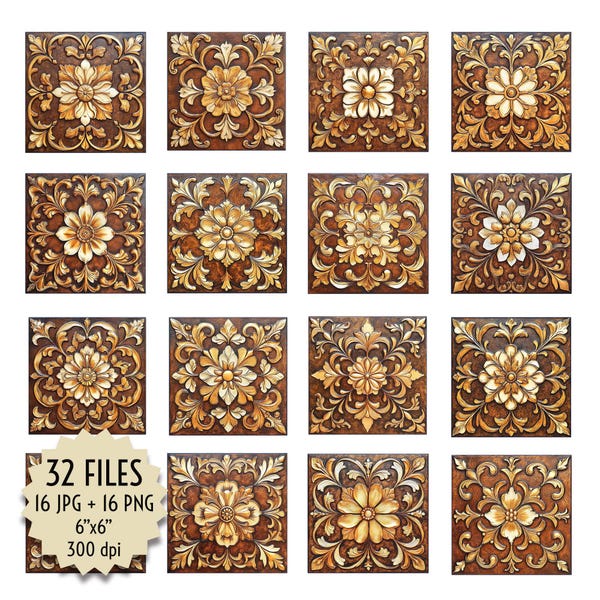 Medieval Tiles - Etsy