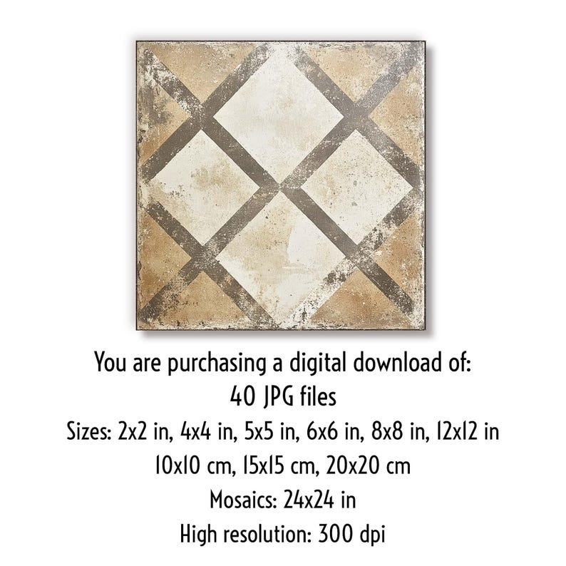 Vintage Beige and Brown Rustic Tile Design, Aged Broken Decor Images ...