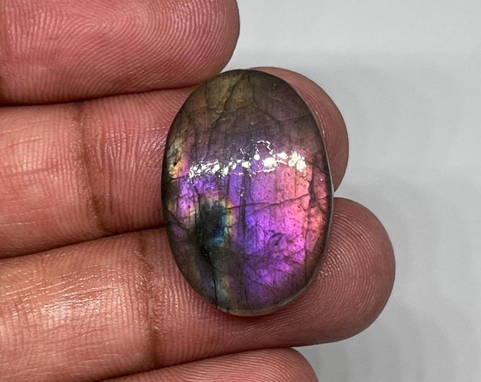 AAA+ Rare Quality Multi Purple Flashy Natural Labradorite Gemstone ...