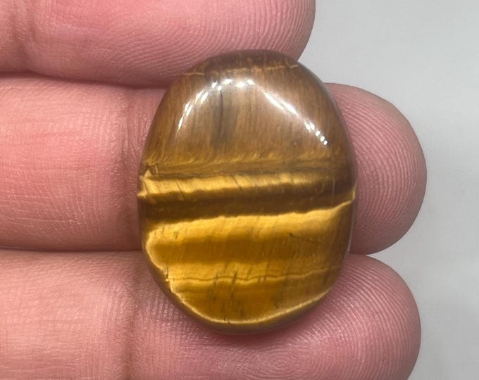 Beautiful Natural Yellow Tiger Eye Cabochon Oval Shape Hand Polished ...