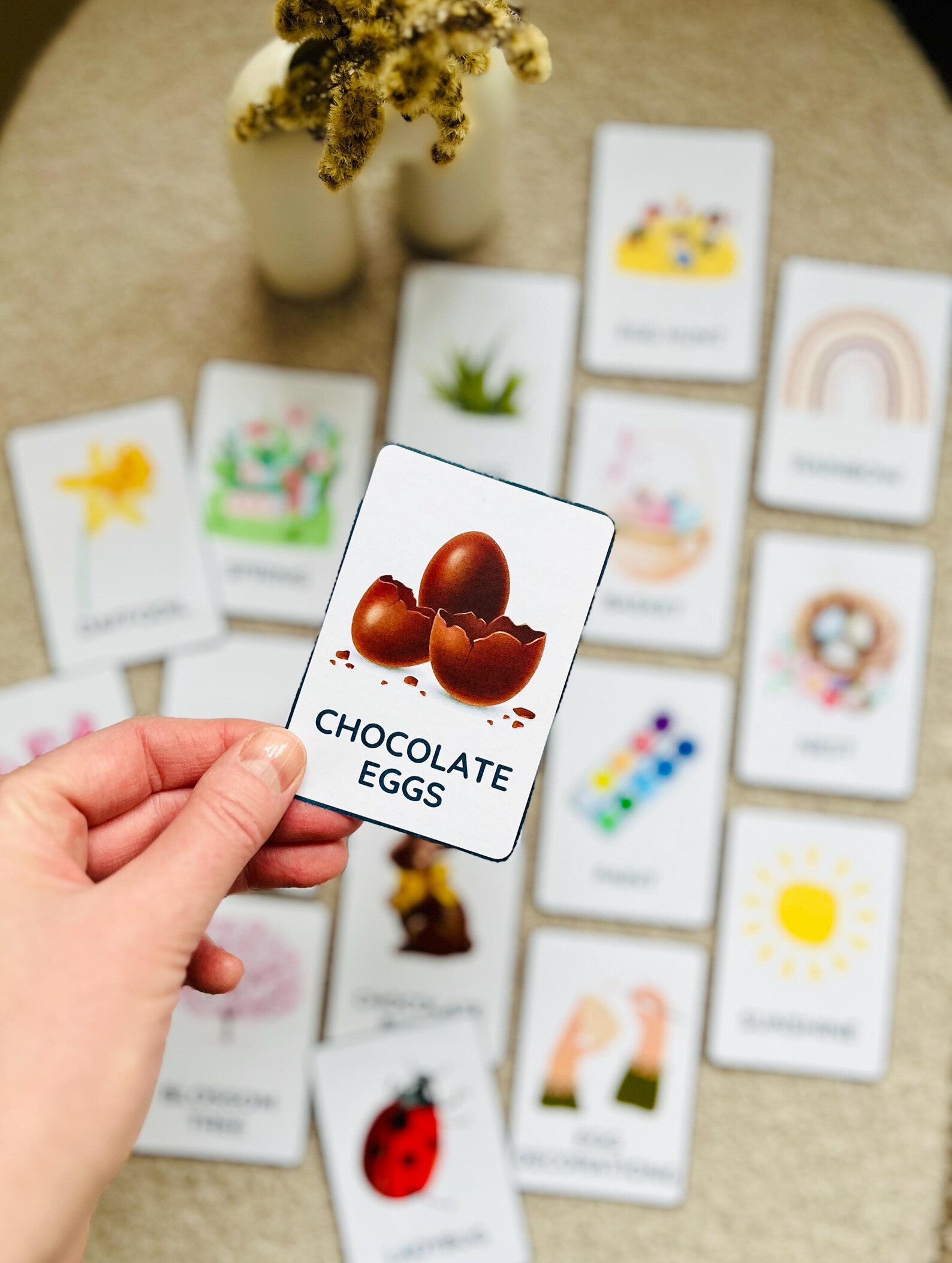 Easter Flashcards, Montessori Toddler, Preschool Visual Aids, Printable ...