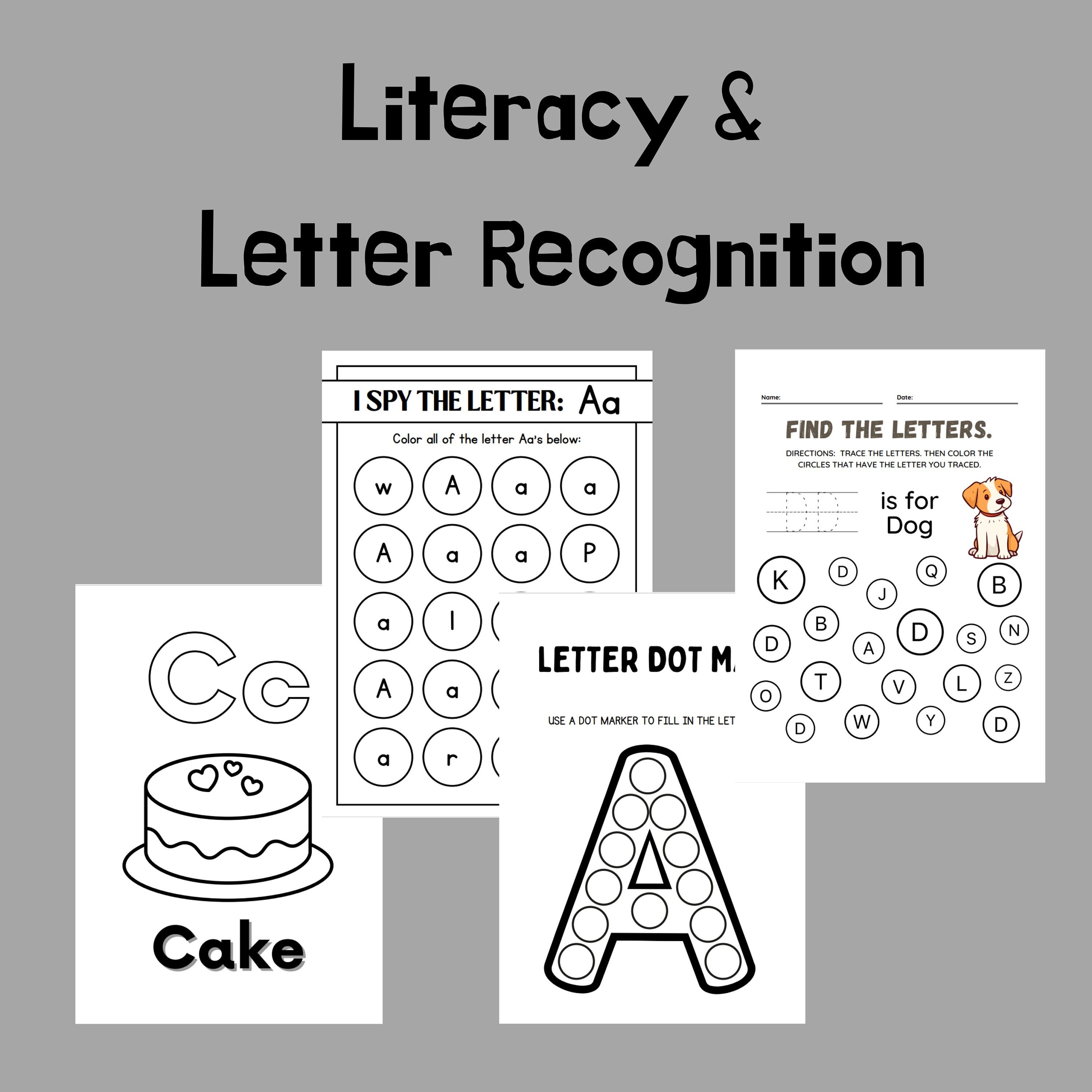 Preschool Bundle Printable Activities, Pre-k Learning Worksheets ...