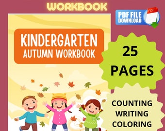 200 Preschool and Kindergarten Workbook Activity Worksheets - Etsy