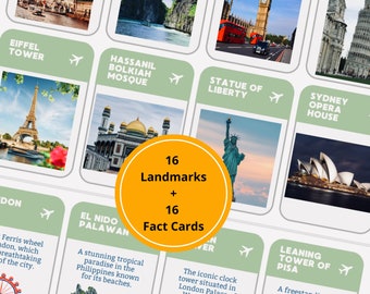 World Famous Architecture Landmarks Flashcards, Destinations Landmark ...