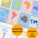 Continents Flash Cards Country by Contient Continents Cards Geography ...