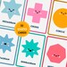GEOMETRIC SHAPES Montessori Cards Shapes Flashcards Flash Cards ...