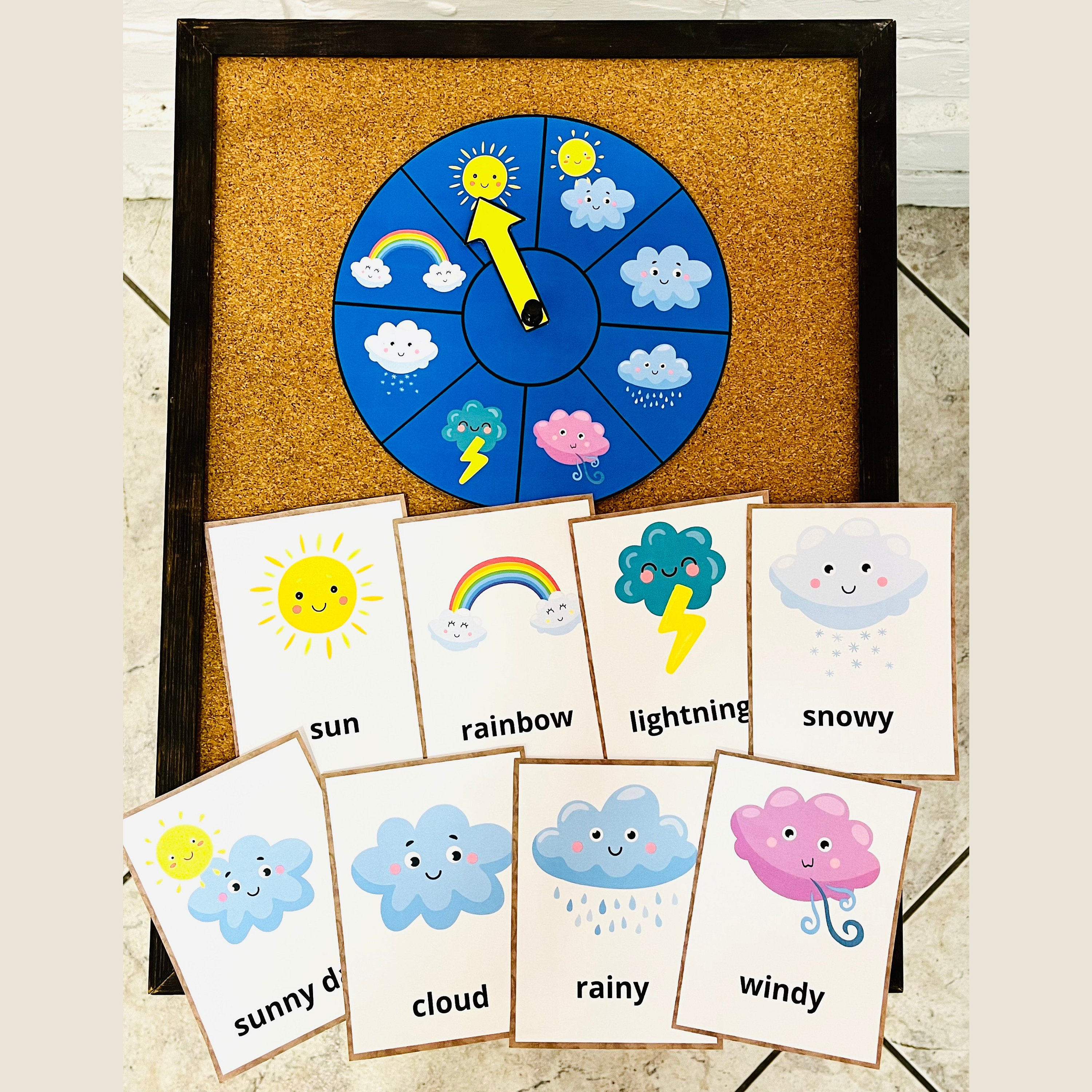 Weather Wheel Preschool Printables, Wheather Activity for Kindergarten ...