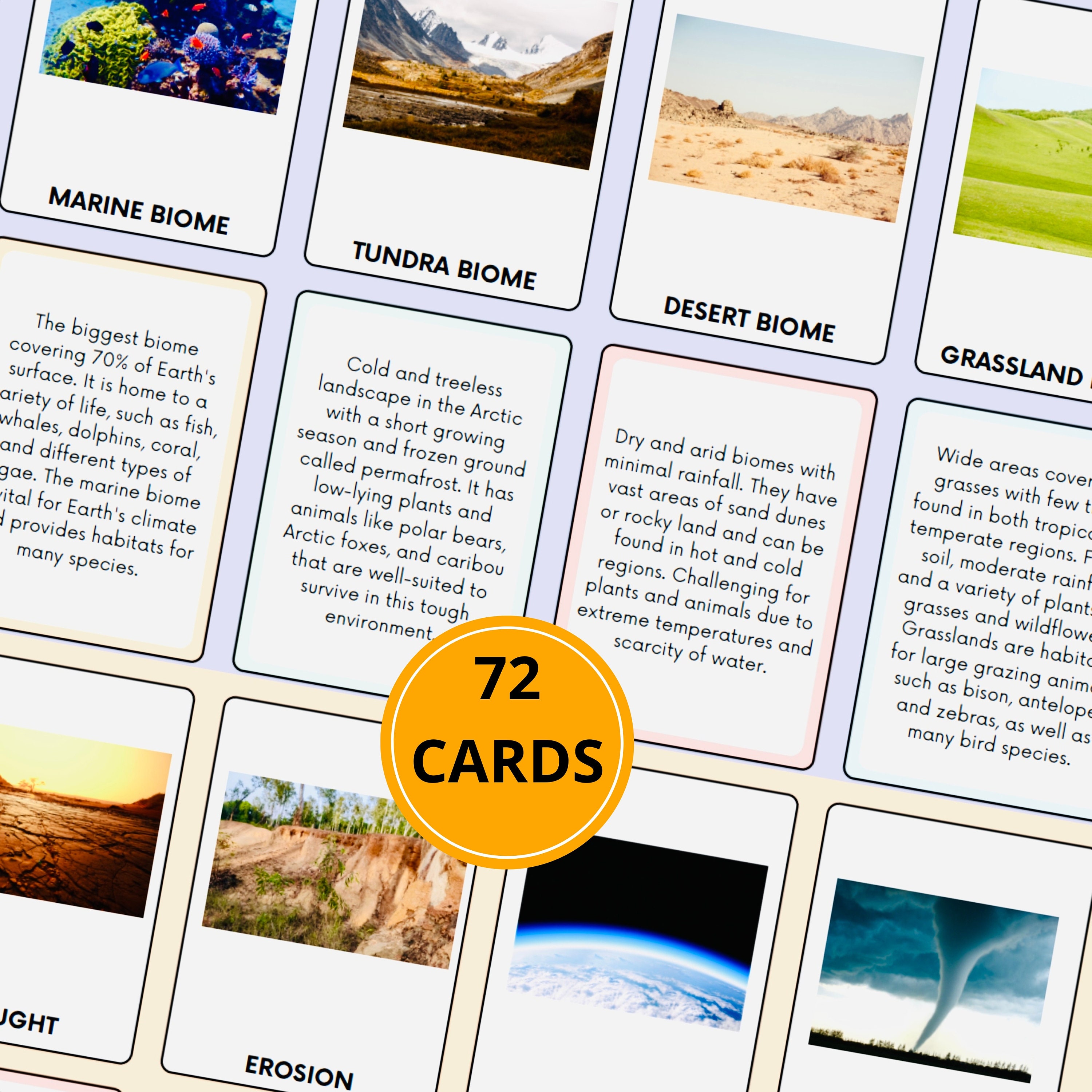 Climate and Weather Earth Science Review Flash Cards, Climate Change ...