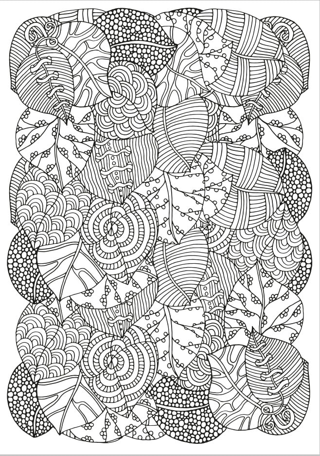 Autumn Leaves Mandala Coloring Pages Montessori Coloring Coloring for ...