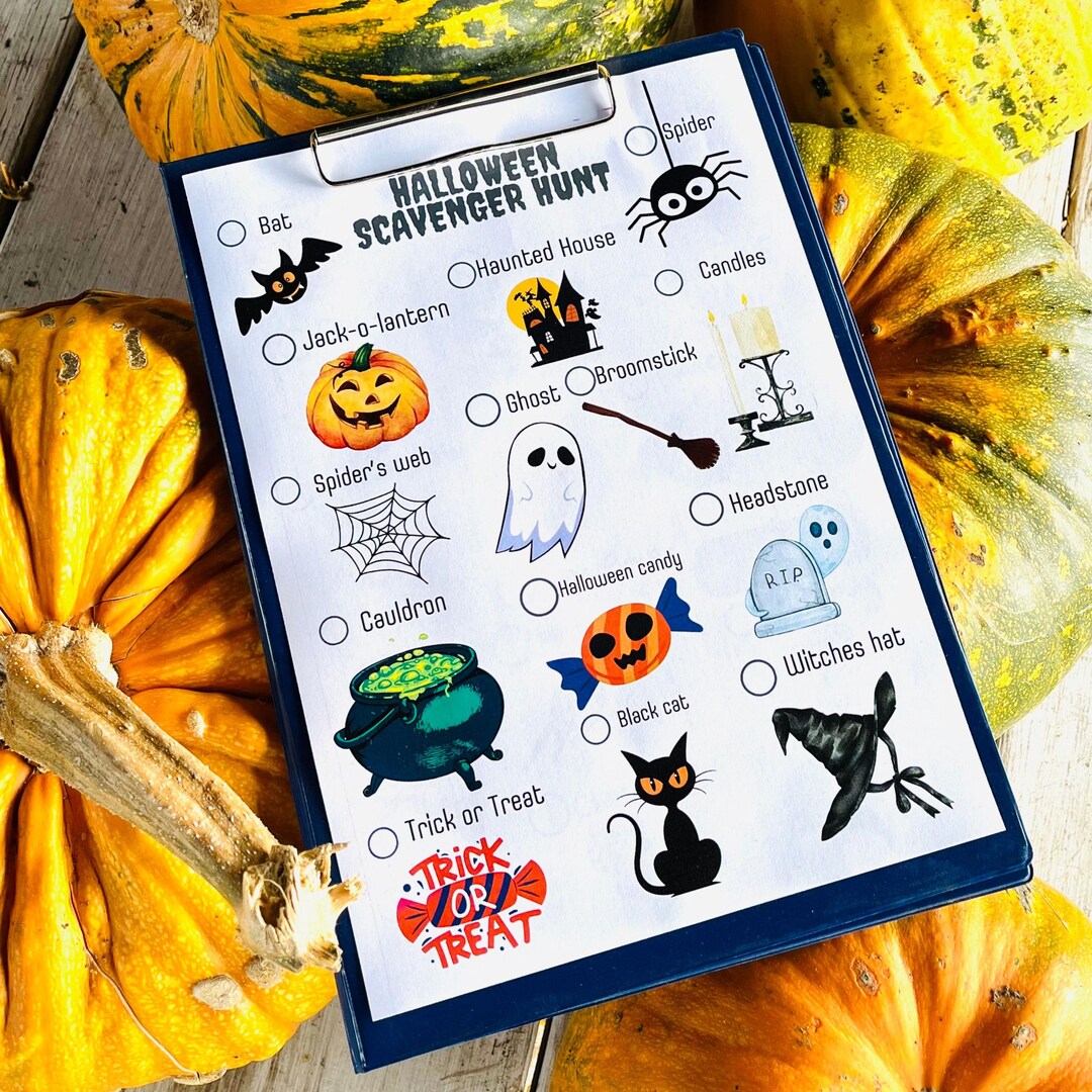 Halloween Scavenger Hunt, Fall Activities, Halloween Printable, October ...