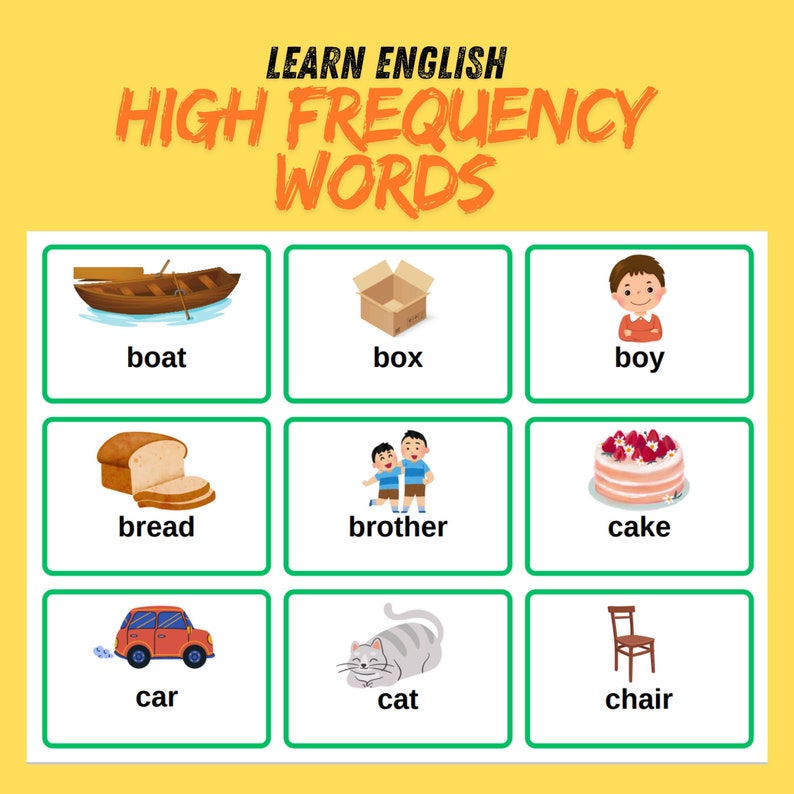 Buy Noun Dolch Sight Words 95 Picture and Word Flashcards, Beginning ...