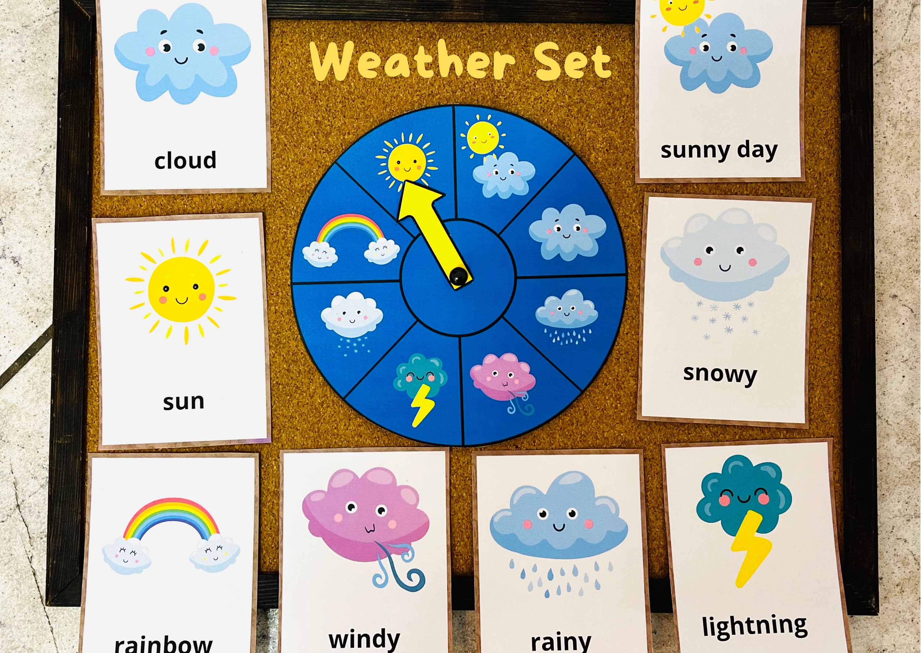 Weather Wheel Preschool Printables, Wheather Activity for Kindergarten ...