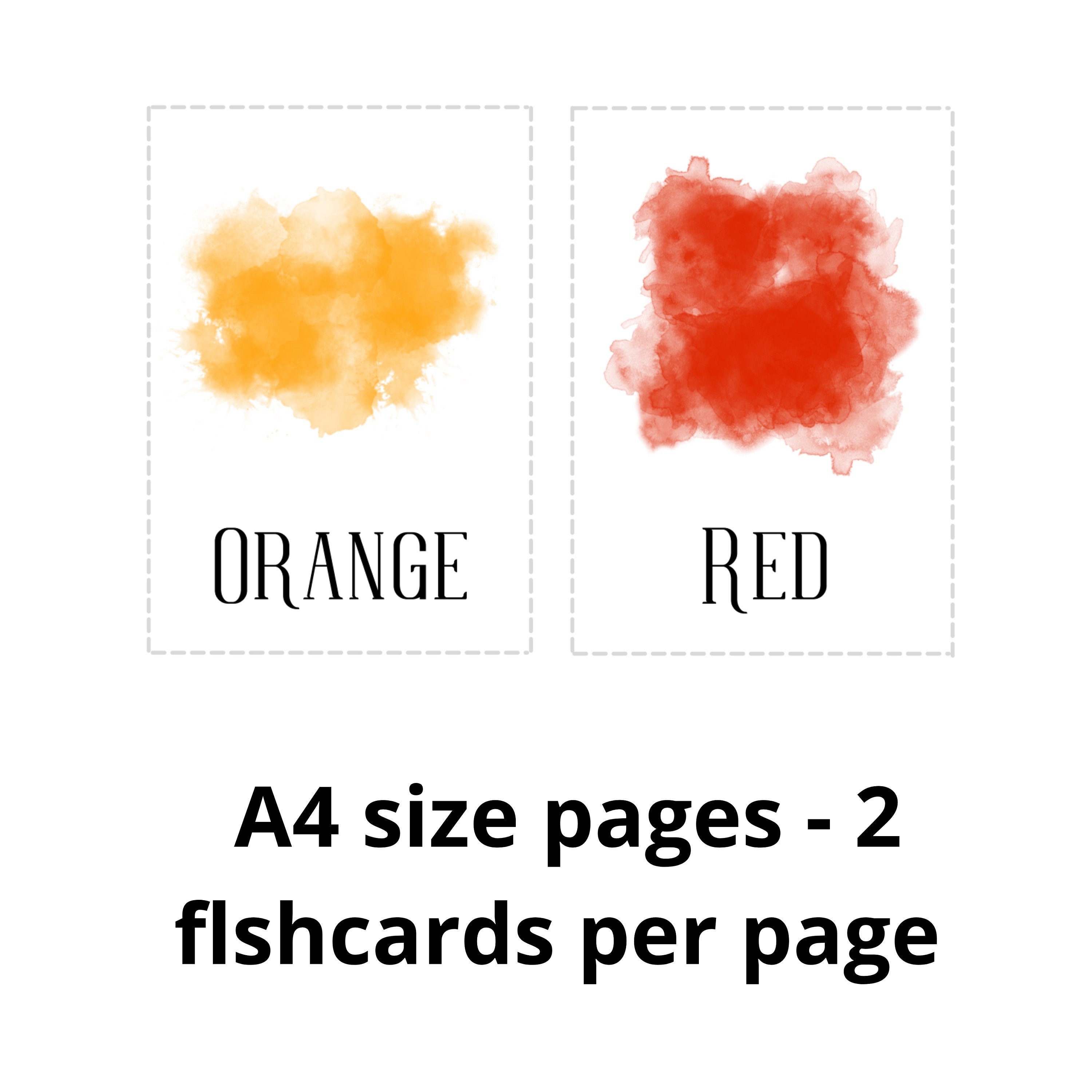 Colors in Nature Flash Cards for Kids, Montessori English PDF Teaching ...