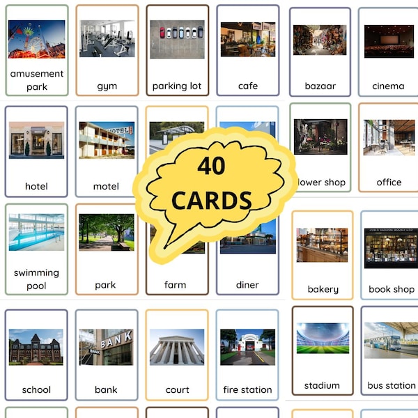 Vocabulary Cards - Etsy