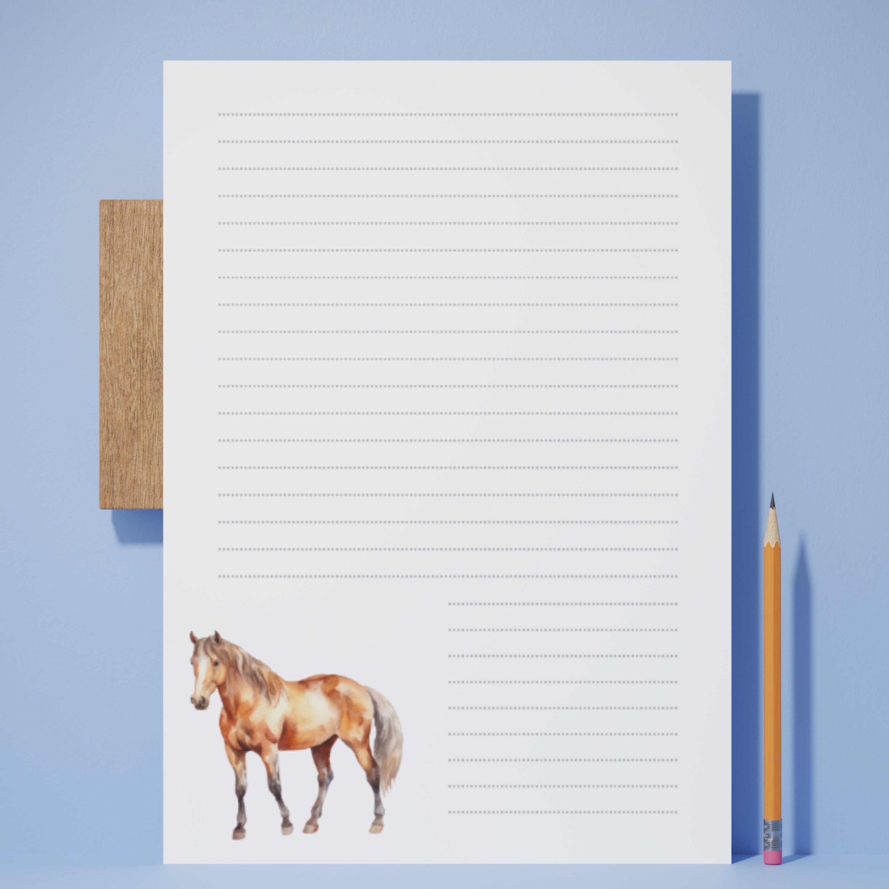 Equestrian Stationery Printable, Horses Stationary, Horses Art, Horses ...